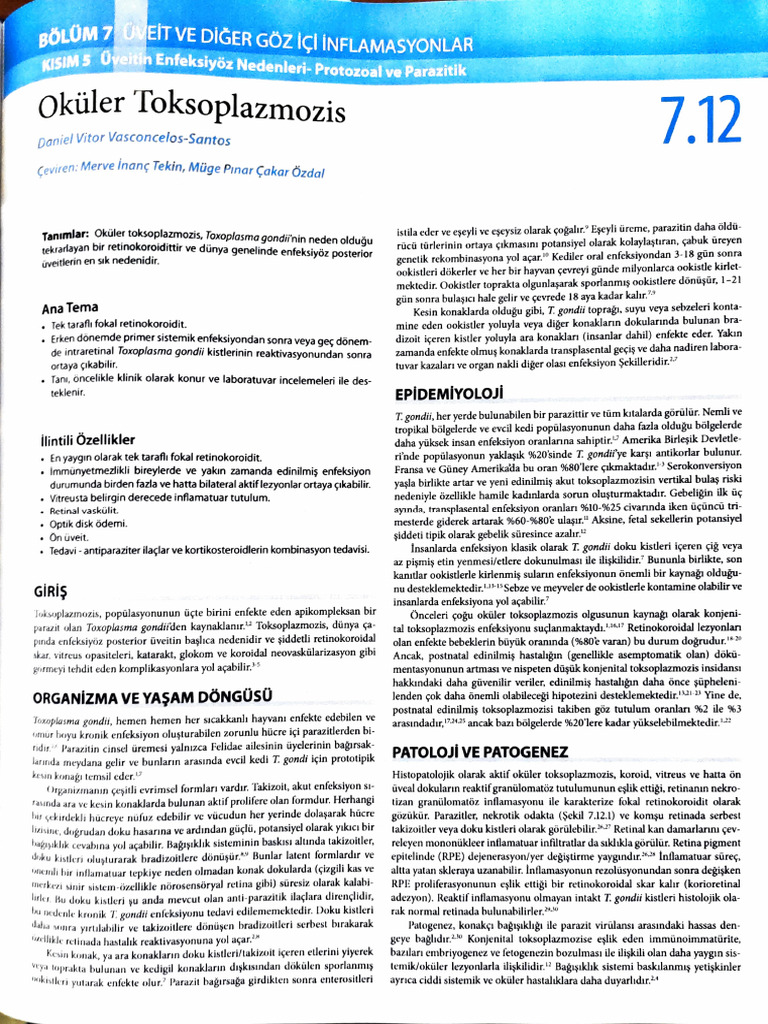 yanoff toxoplazmozis | PDF