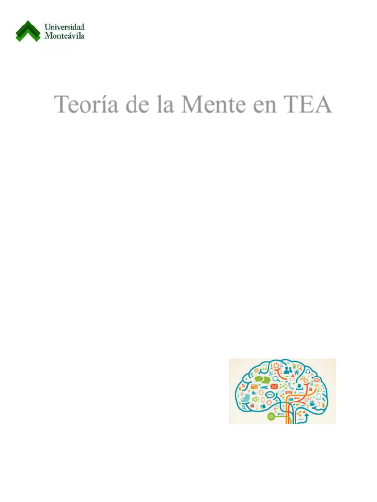 Teoria de La Mente - Mlo | PDF | Teoria de la mente | Mente