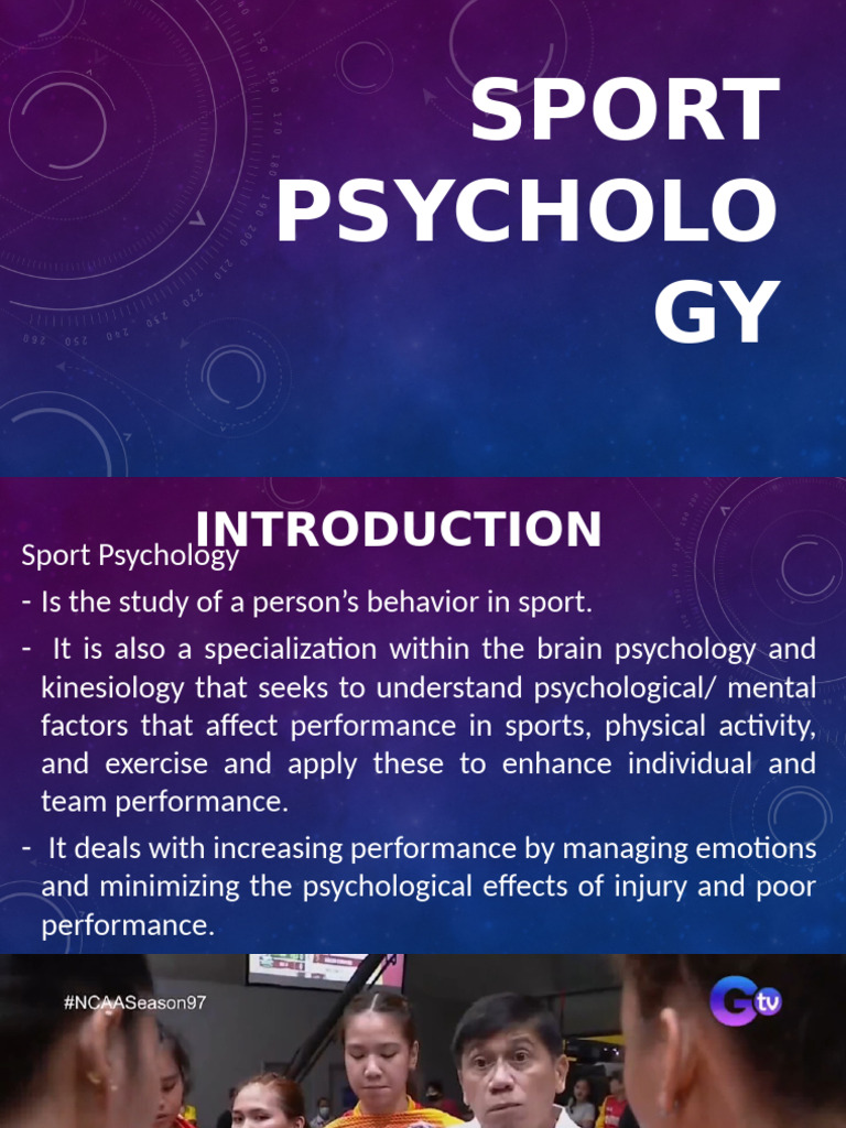 Sport Psychology | PDF | Attention | Goal