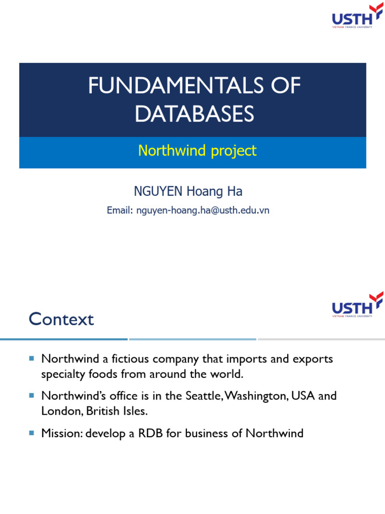 Sample project on Northwind | PDF | Sql | Computer Data