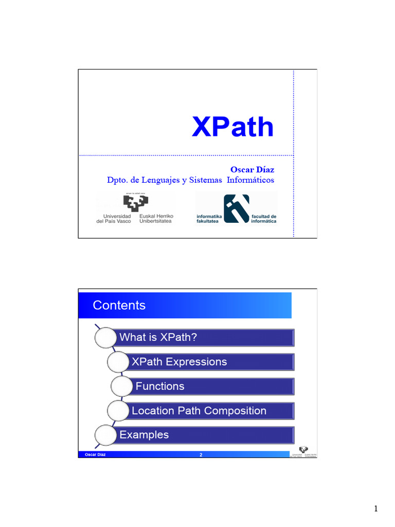 2 XPath_English.ppt | PDF | X Path | World Wide Web Consortium Standards