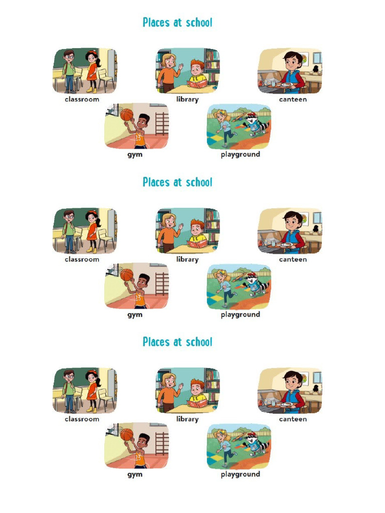 Places at School 4º | PDF