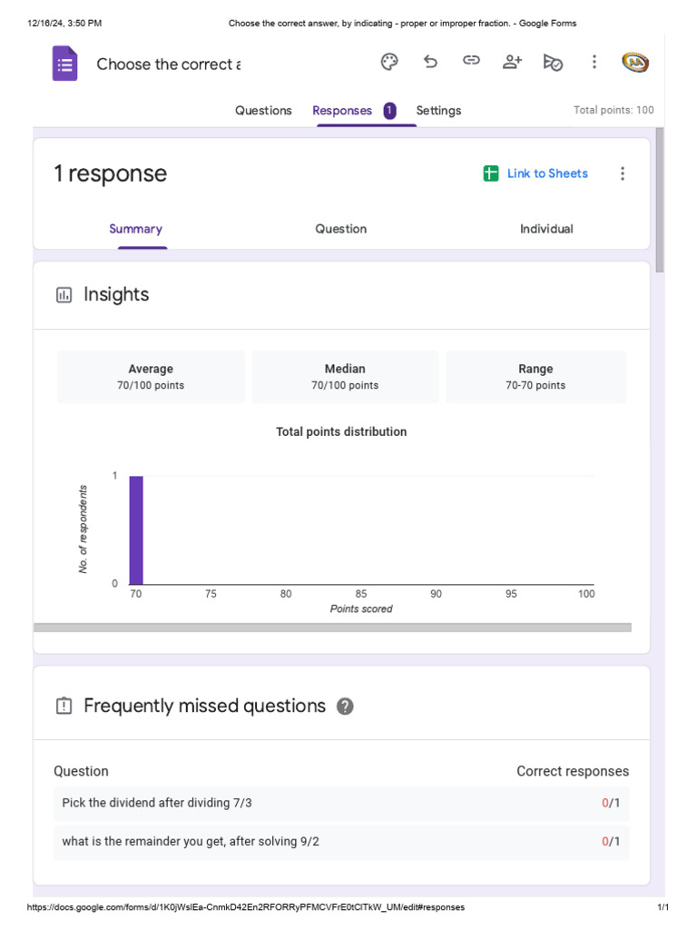 Choose The Correct Answer, by Indicating - Proper or Improper Fraction ...