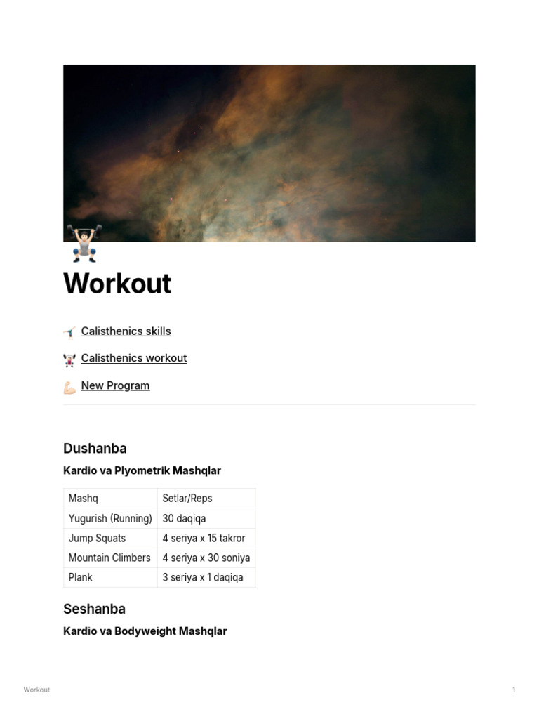Workout Pdf Sports Science Strength Training