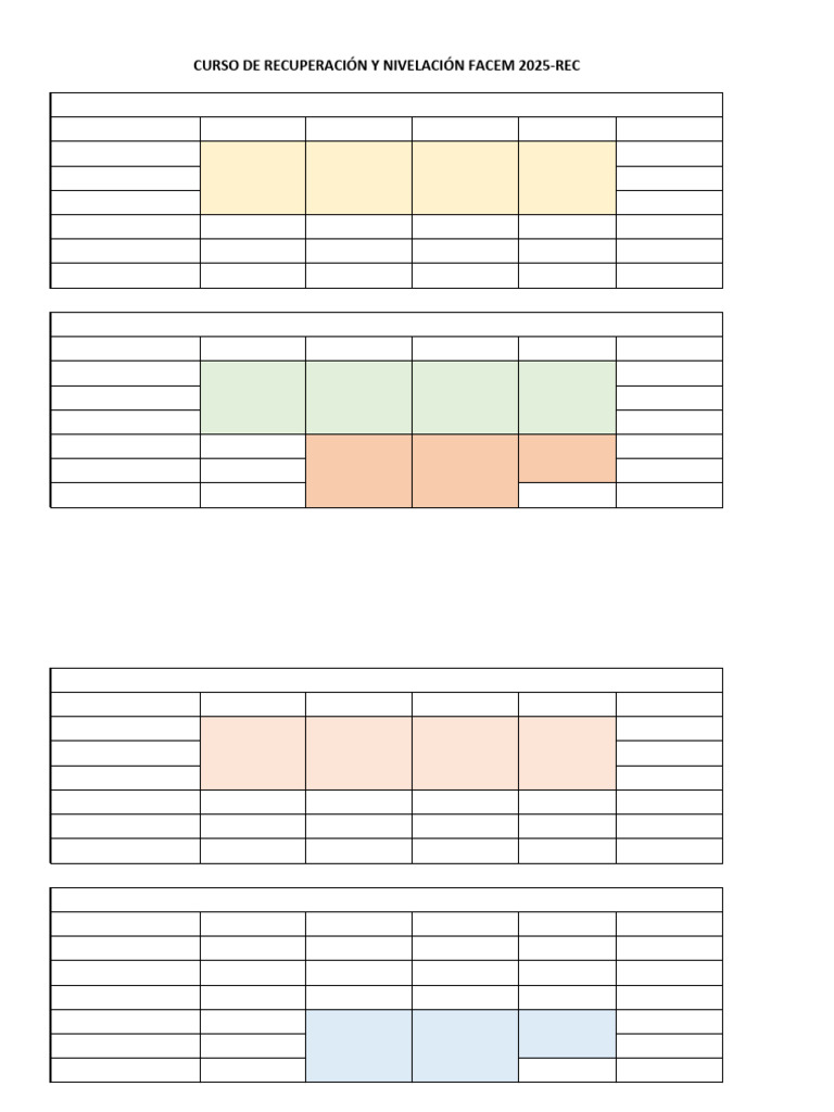 Horarios Facem 2024-2025 | PDF