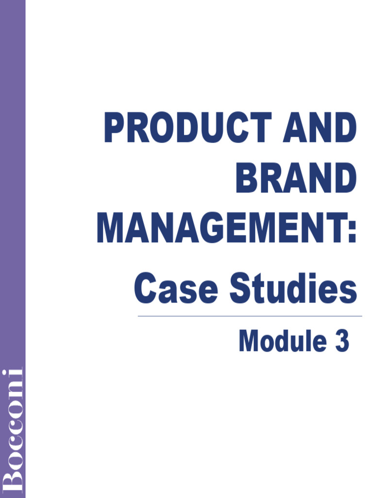 M3 - Case Studies - Product and Brand Management | PDF