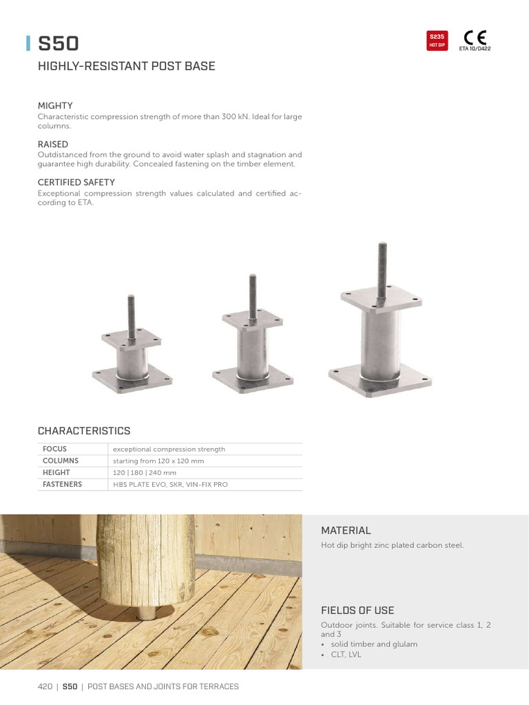 Durable High-Strength Post Base Systems | PDF | Building Materials ...