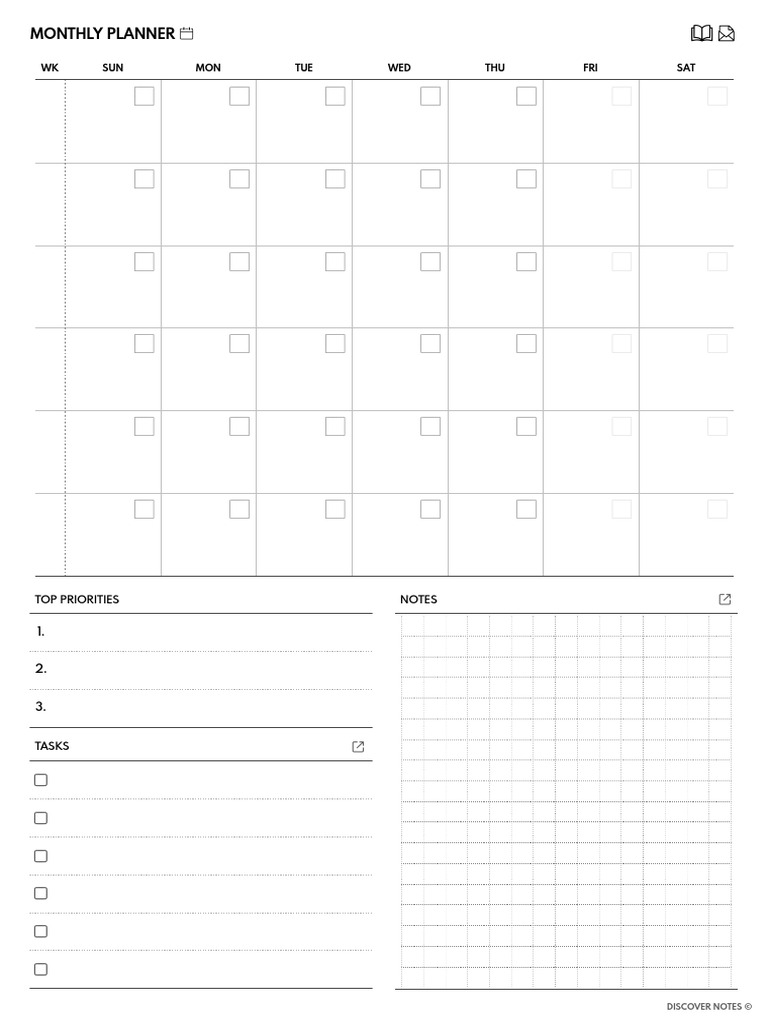 Monthly Portrait | PDF