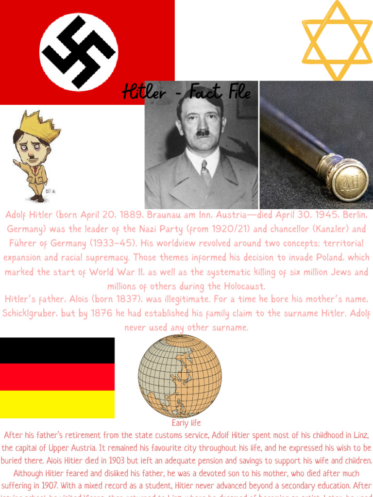 Hitler Fact File (1) | PDF | Adolf Hitler | Nazi Germany