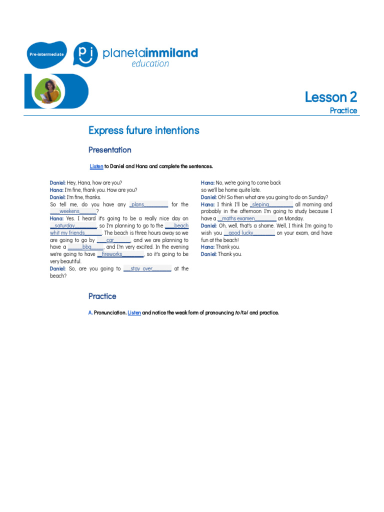 Diego Leon - Level 5 - Lesson 2 - Practice | PDF