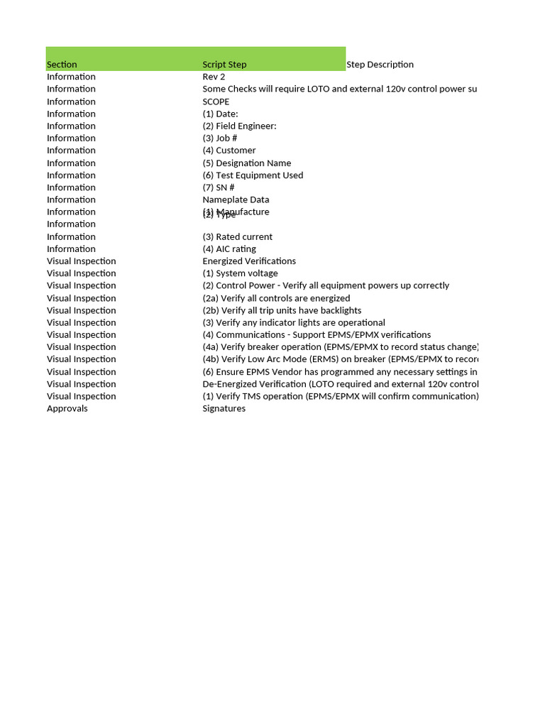 L3 Script - LVS - LBP, QED2 - Rev 2. | PDF
