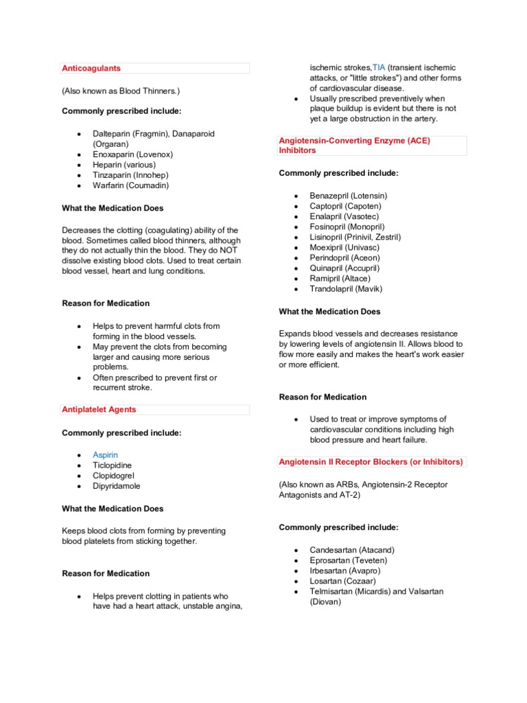 Everything You Need to Know About Common Cardiovascular Medications | PDF