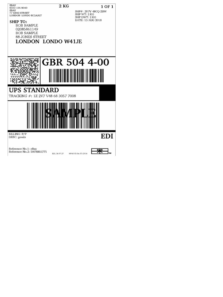 UK 8x11 A4 Sample | PDF