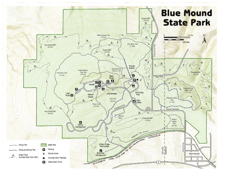 Blue-Mound_Map | PDF | Land Use | Transport