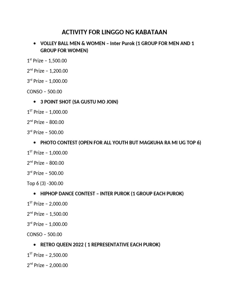 Activity for Araw | PDF
