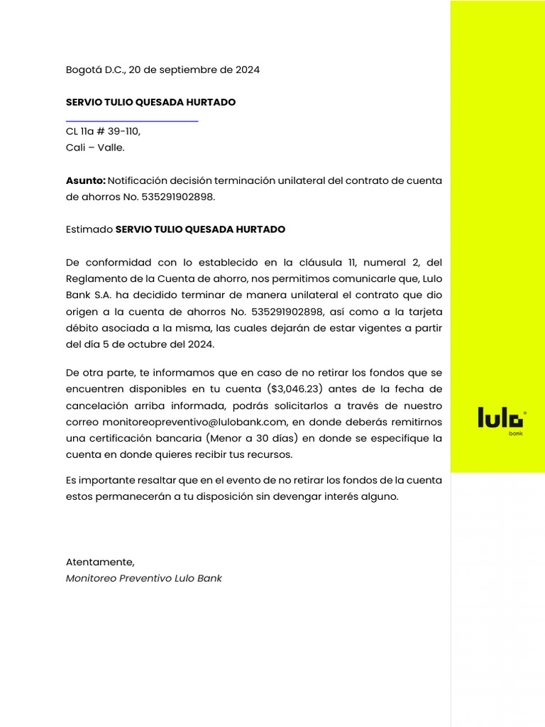 Servio Tulio Quesada Hurtado | PDF