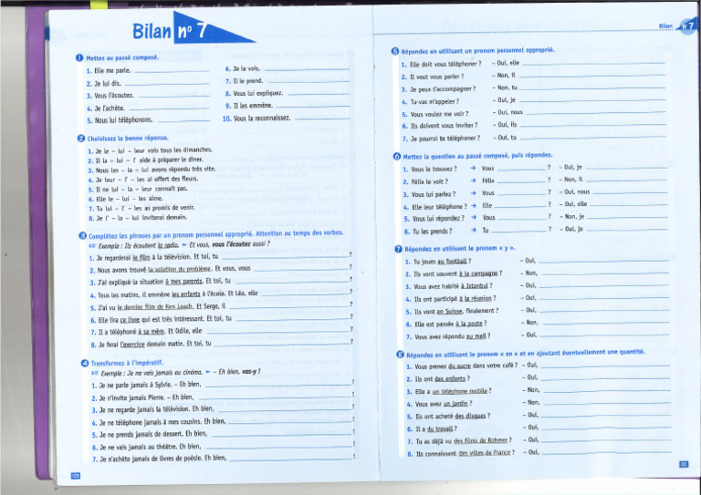 Francais COD, COI, Bilan | PDF