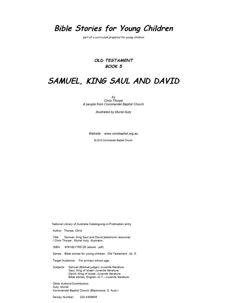 OT Book5 Low | PDF | Books Of Samuel | David