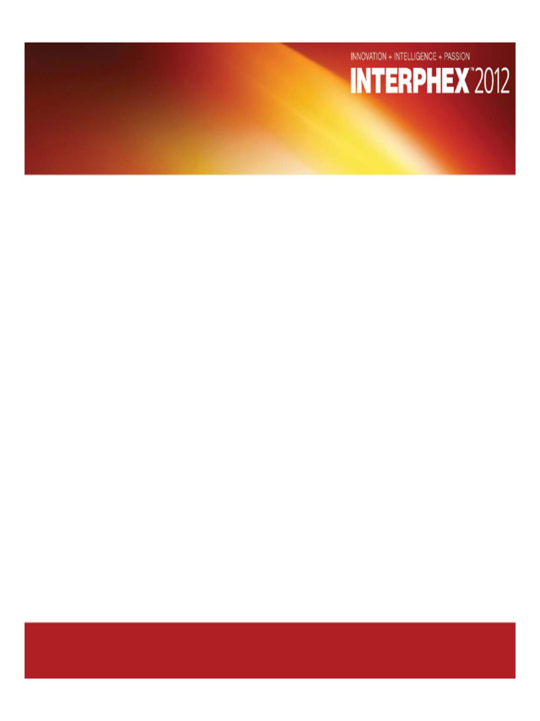 INTERPHEX 2012 Presentation | PDF | Humidity | Noise