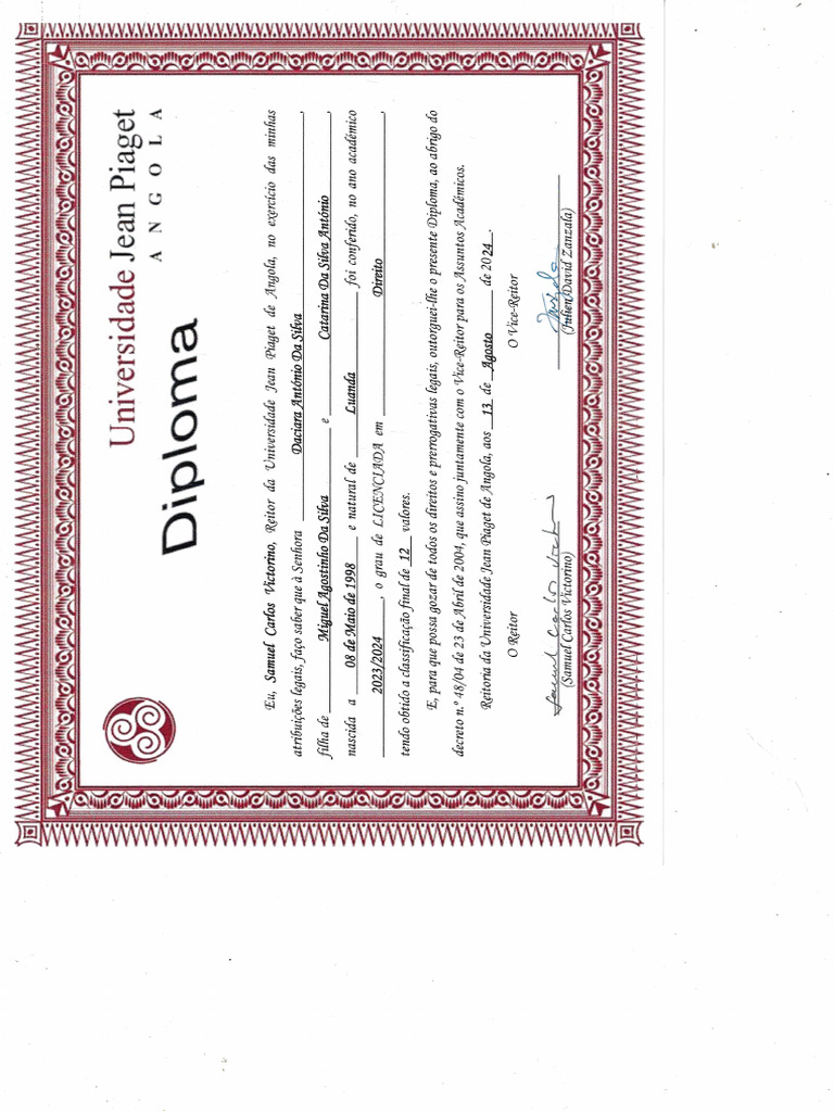 Diploma Meu Pdf