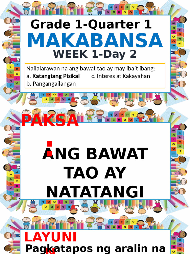 Makabansa Q1 Day2 | PDF