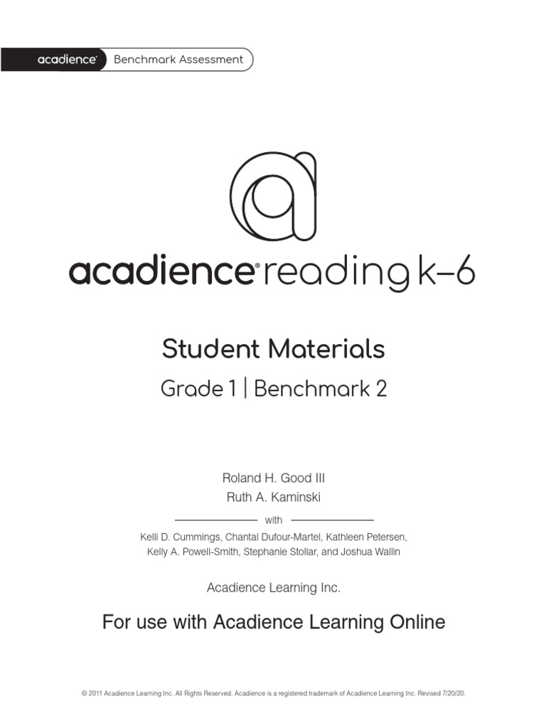 AcadienceReading ALO Student Materials G1 Benchmark-2 | PDF | Bees ...