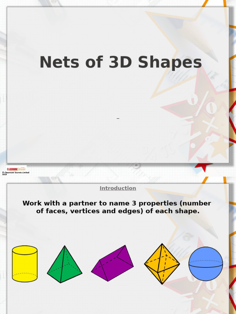 Nets of 3D Shapes | PDF | Shape | Rectangle