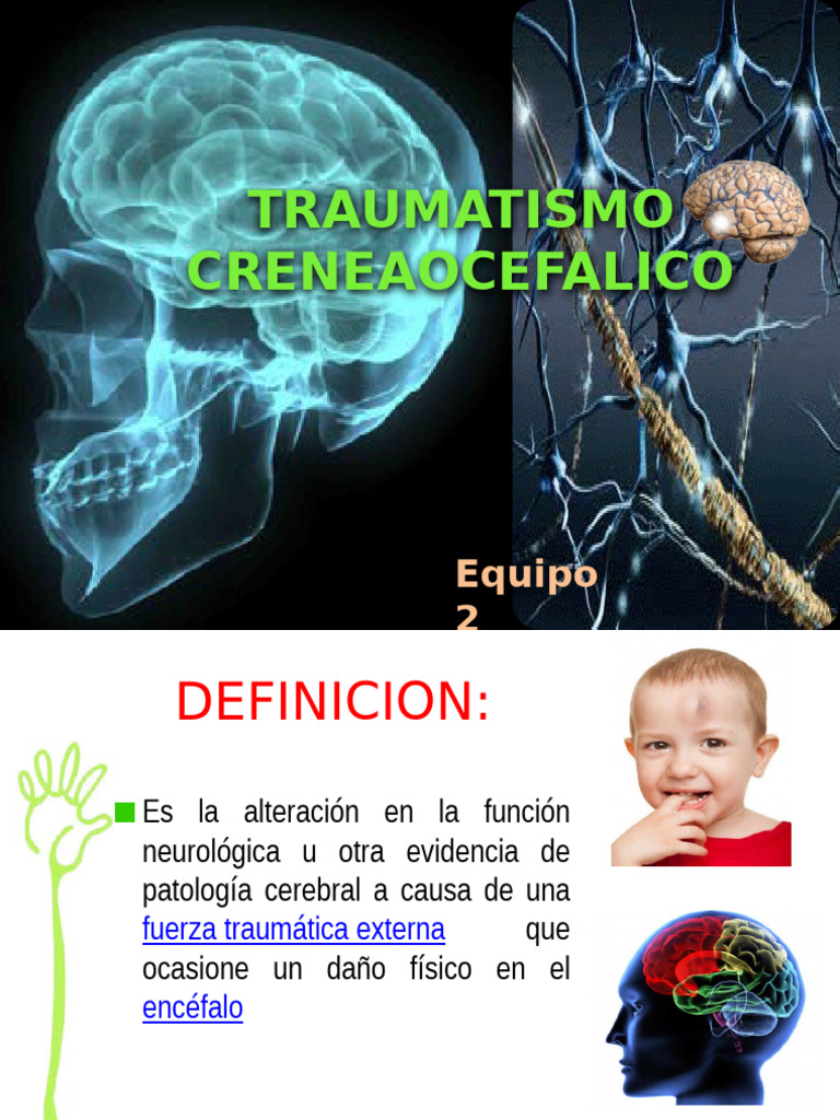Traumatismo Craneoencefálico: Clasificación y Patogenia | PDF | Lesión ...