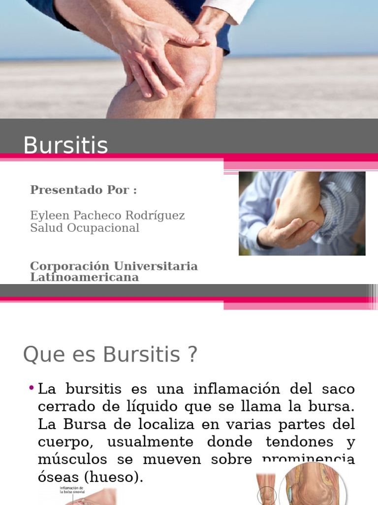 Bursitis | PDF | Rodilla | Medicina CLINICA