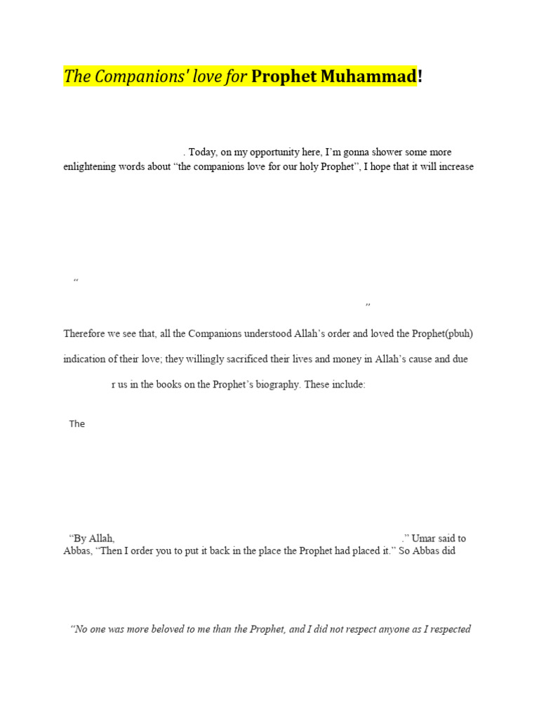 The Companions | PDF | Muhammad | Umar