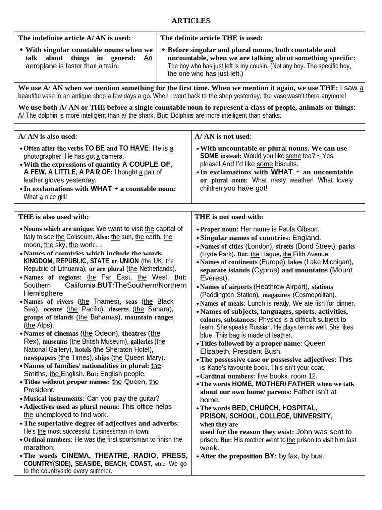 Understanding Articles and Quantifiers | PDF | Noun | Verb