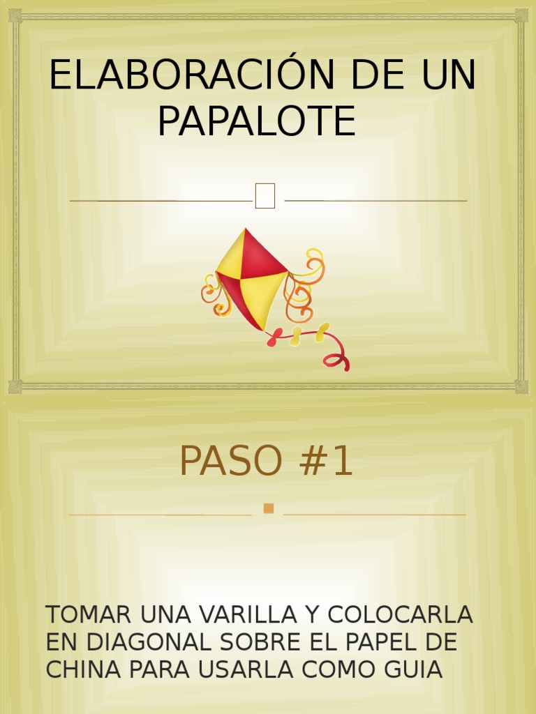 Elaboración de Un Papalote | PDF