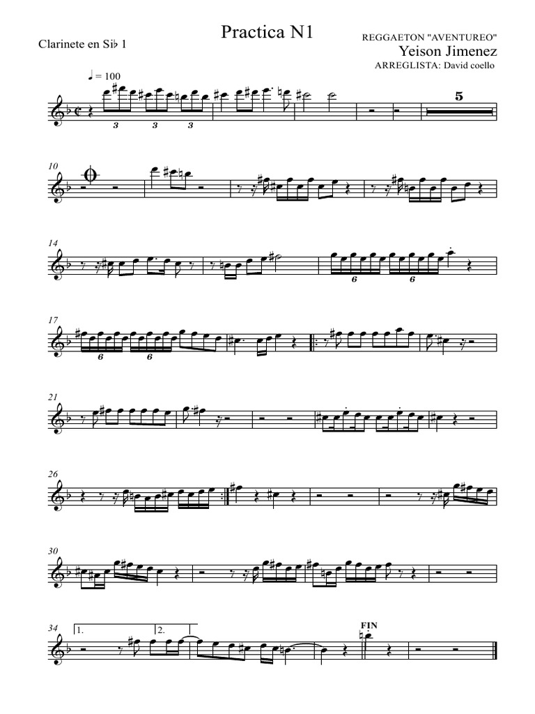 AVENTURERO 1 David Coello - Partes | PDF