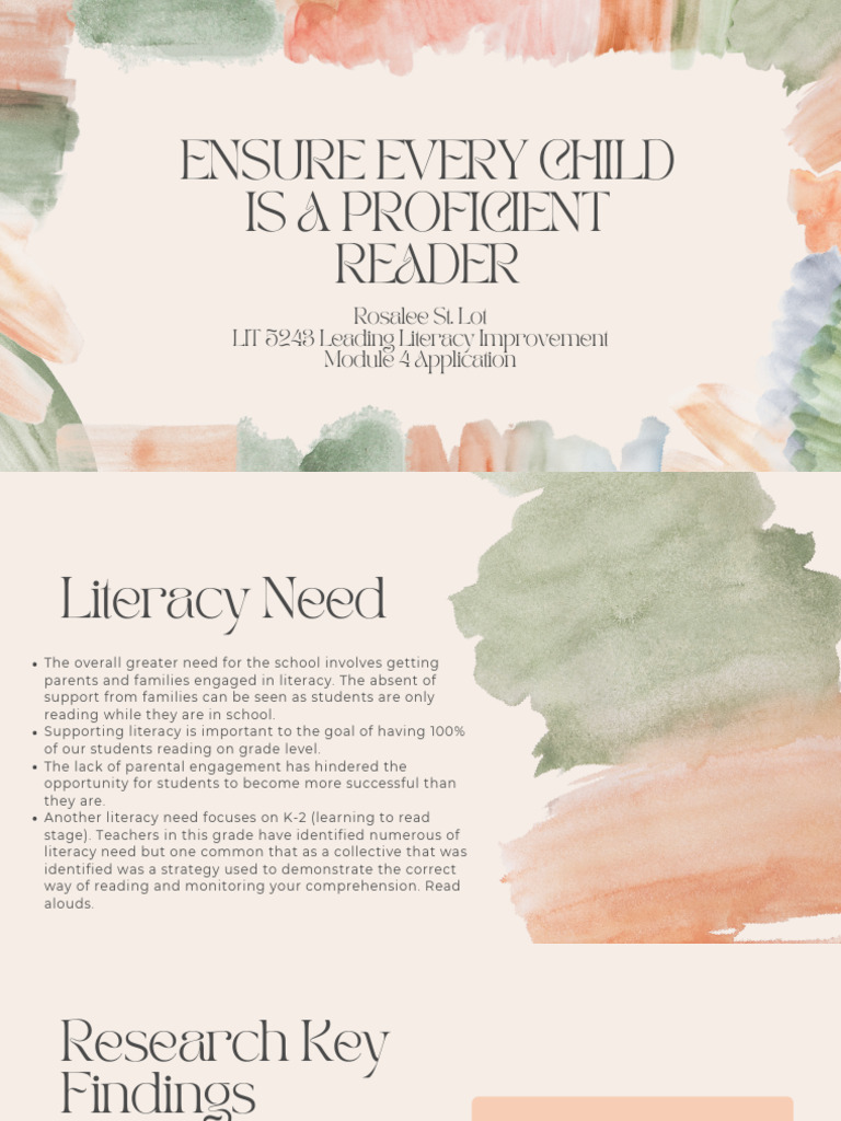 Ensure Every Child Is A Proficient Reader | PDF | Literacy | Teachers