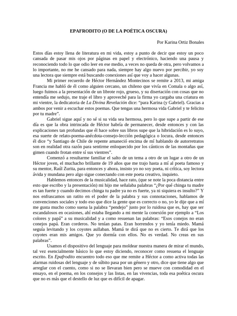 Epafrodito Karina Presenta | PDF