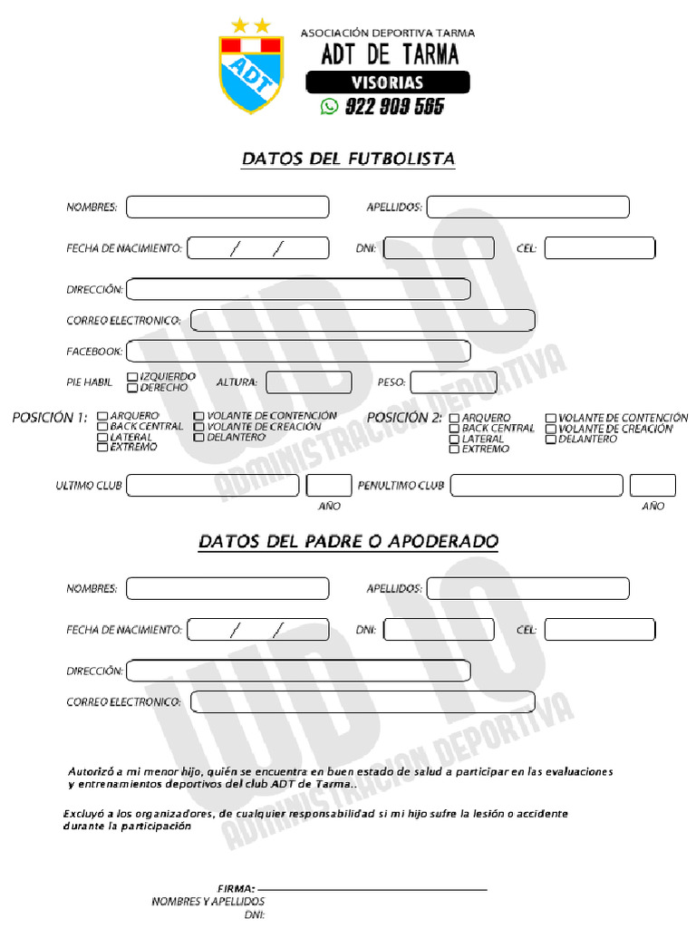 Formulario Adt | PDF