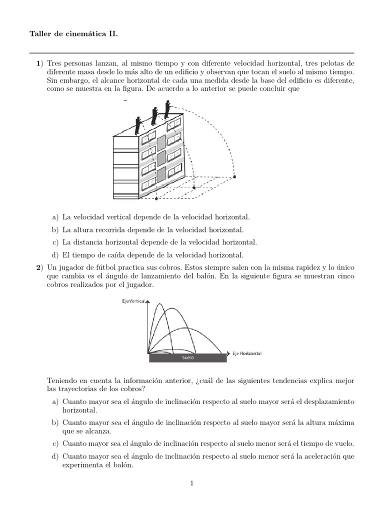 Cinemática II | PDF | Cinemática | Velocidad