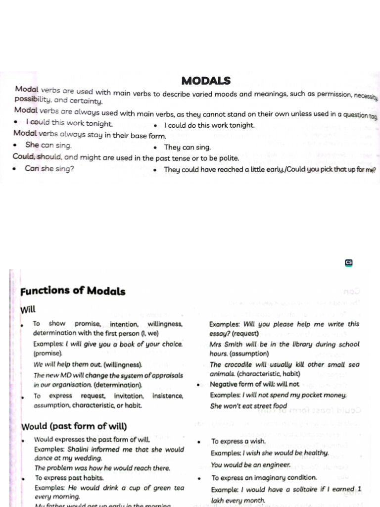 Modals 1 | PDF