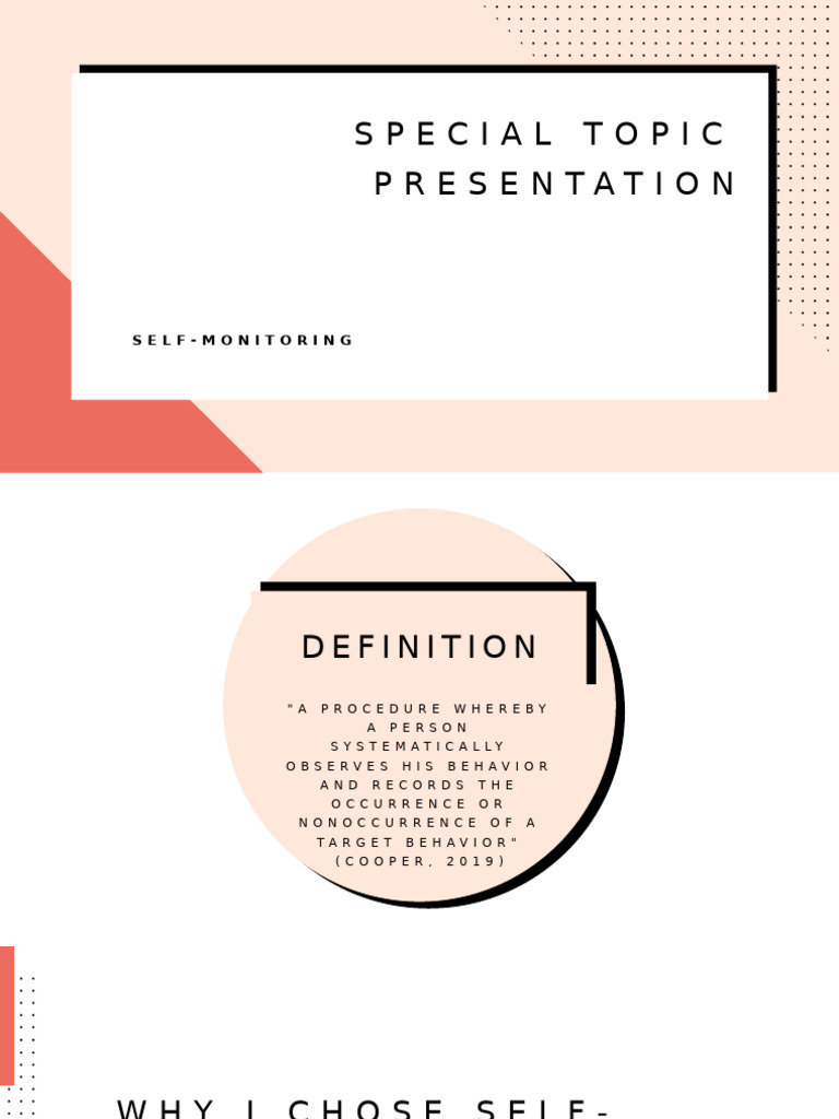 Special Topic Presentation | PDF | Autism Spectrum | Intellectual ...