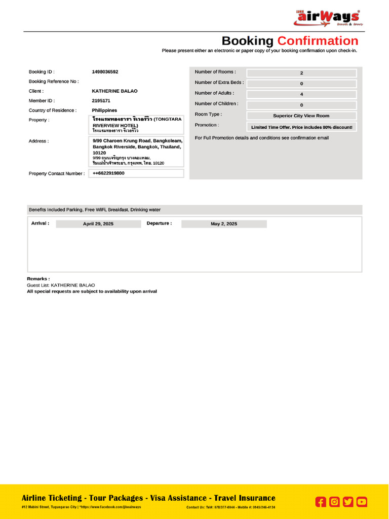Hotel Booking | PDF