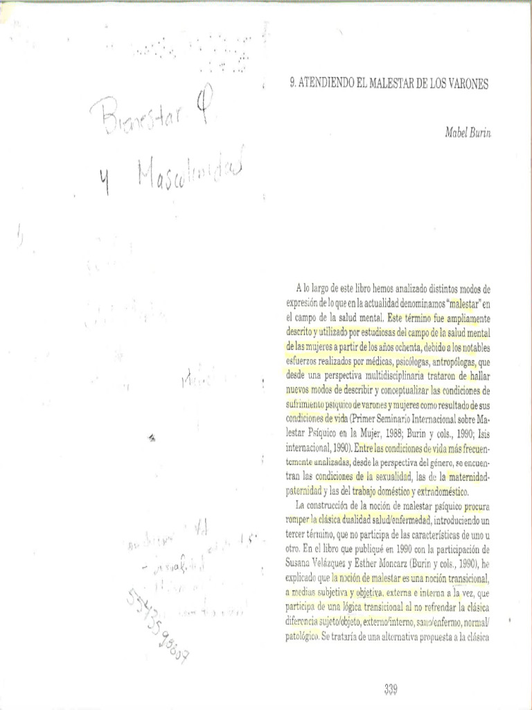 Burin MalestarMasculino | PDF