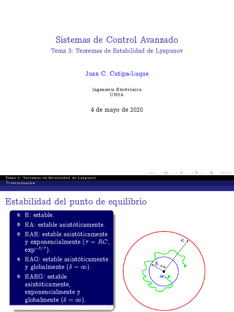 Estabilidad | PDF | Cálculo | Calculo diferencial