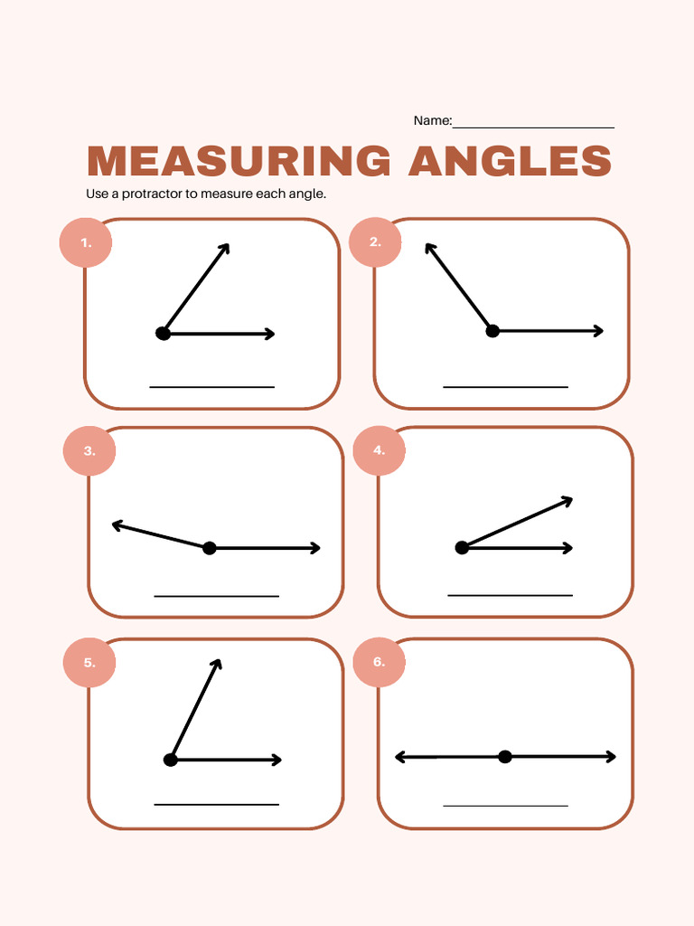 Measuring Angles with a Protractor | PDF