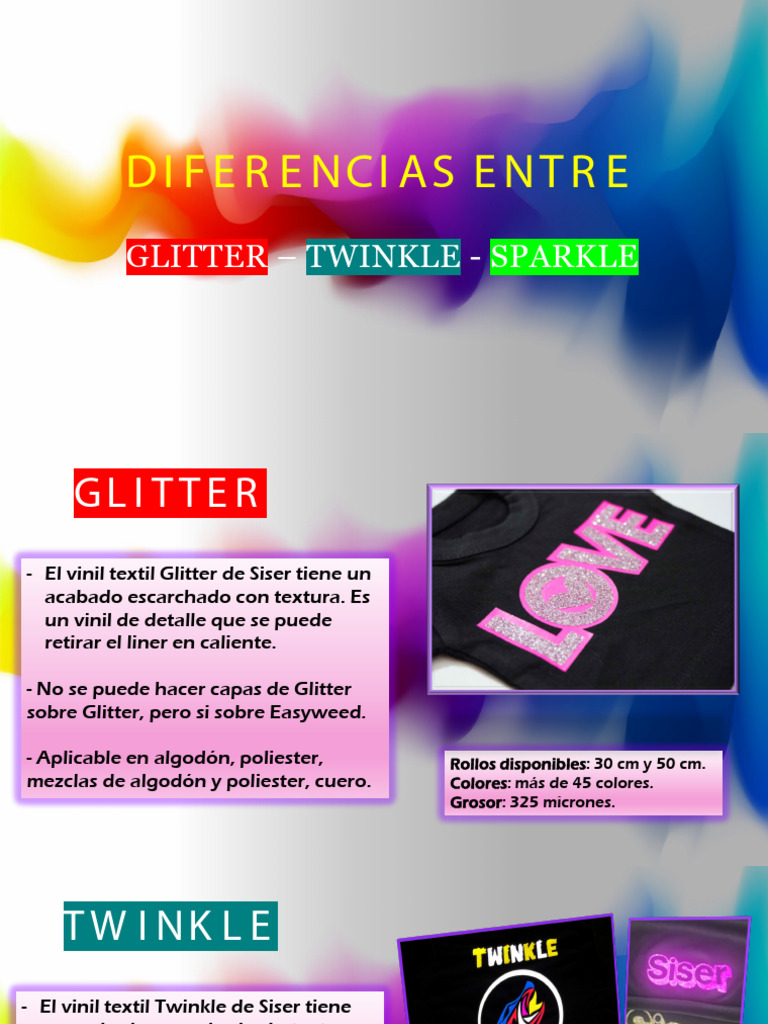 Diferencias_Glitter_Sparkle_Twinkle_2021_SISER.01 | PDF