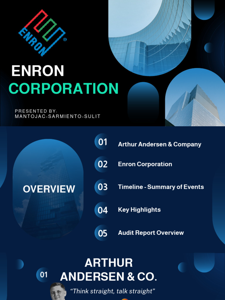 Enron Corporation 1 | PDF | Enron | Accounting