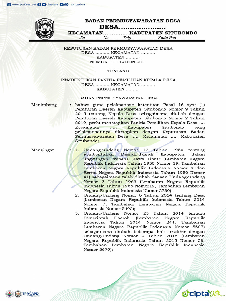 02 - 2022 - SK Panitia Pilkades | PDF