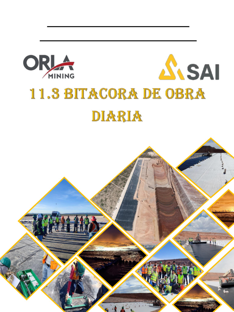11.3 Bitacora de Obra Diaria | PDF