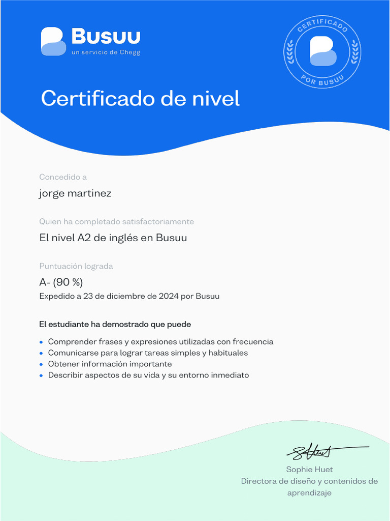 certificado bussu | PDF