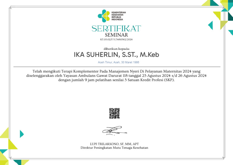 TW 3_Ika Suherlin, SST., M.Keb. KOMPLEMENTER | PDF