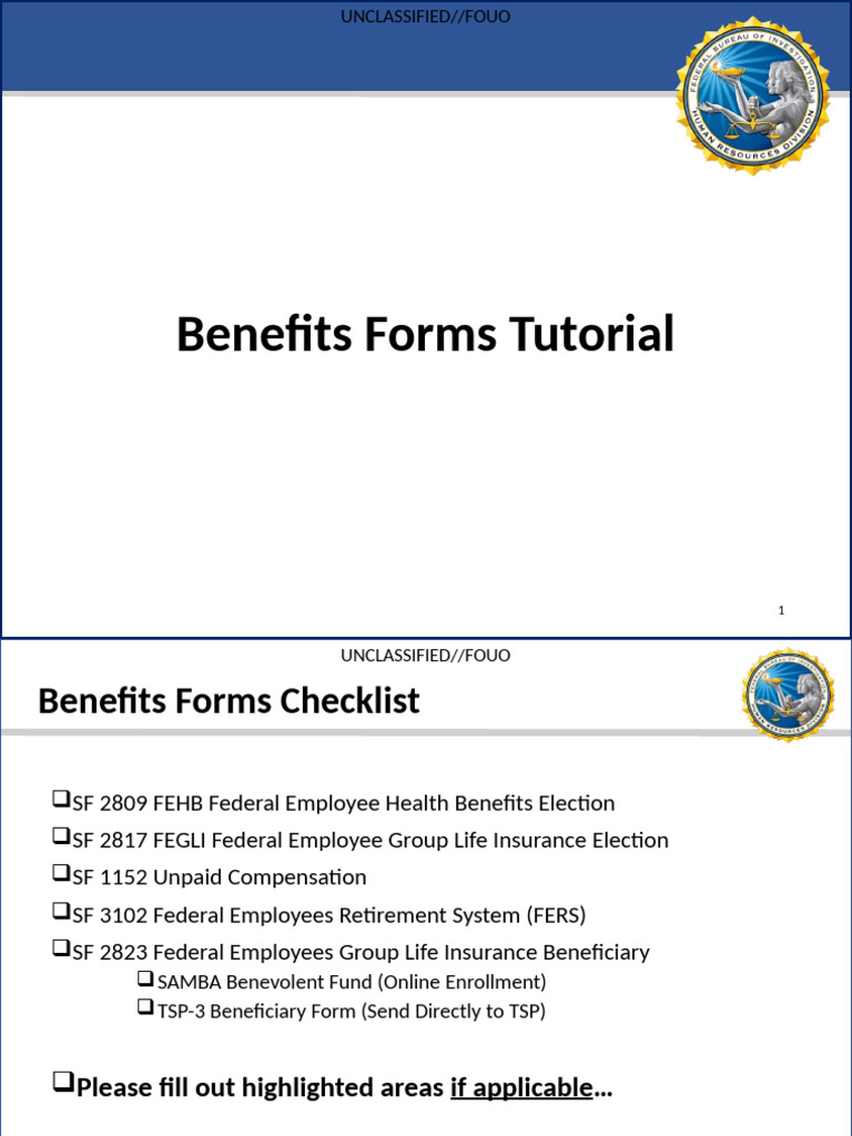 2020_Benefits_Tutorial_for_ONE_002 | PDF | United States Office Of ...